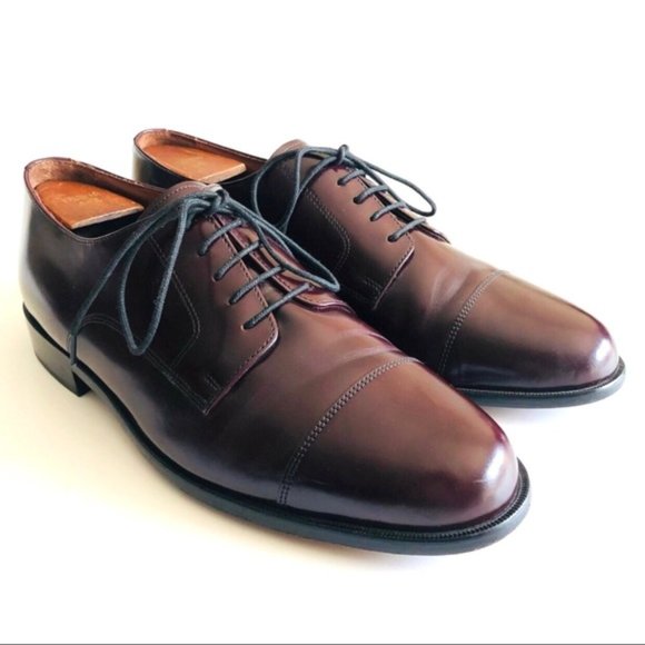 Bostonian | Shoes | Bostonian Maroon Leather Cap Toe Derby | Poshmark
